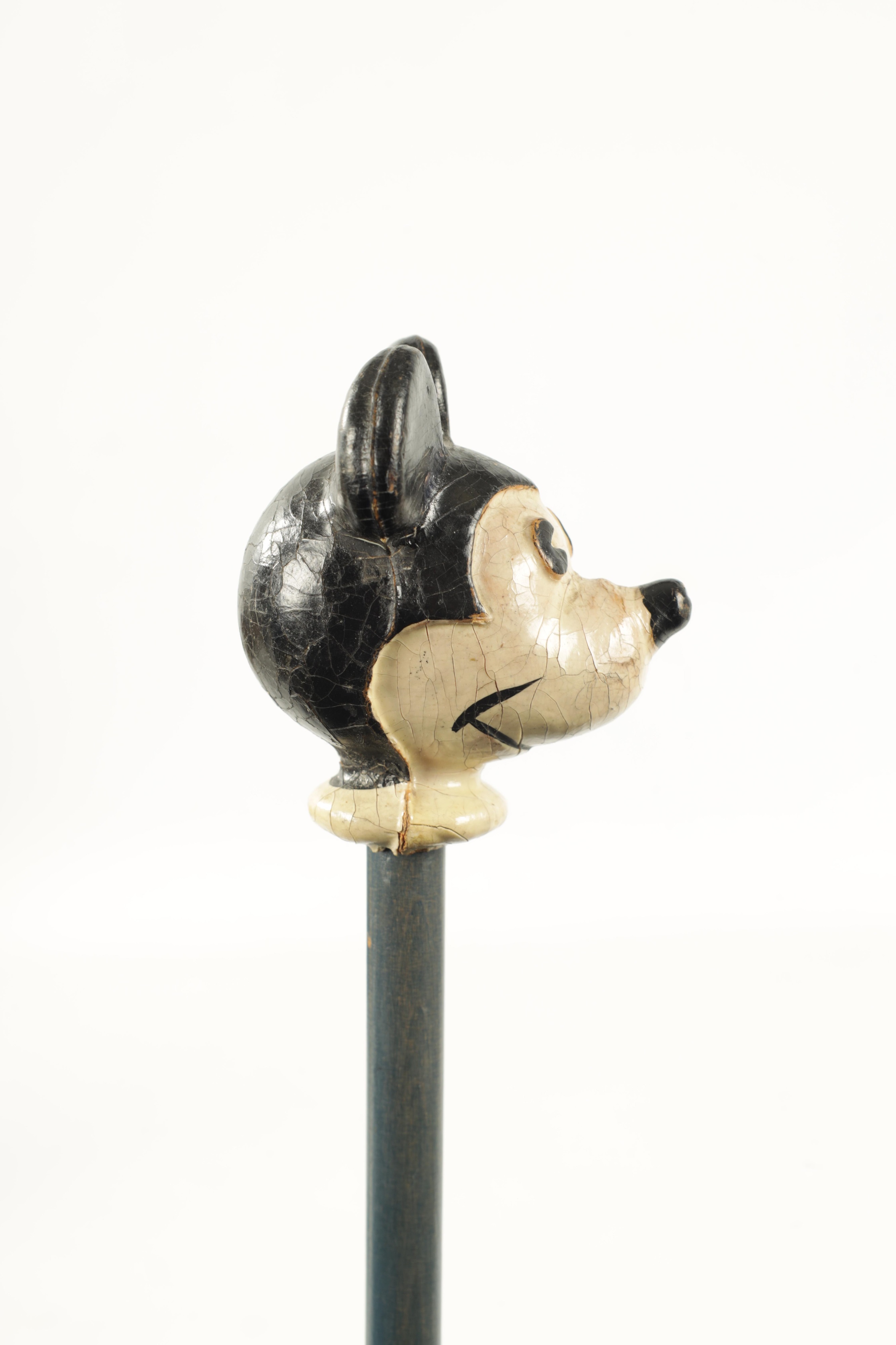 Lot 396 - A VINTAGE MICKEY MOUSE WALKING CANE