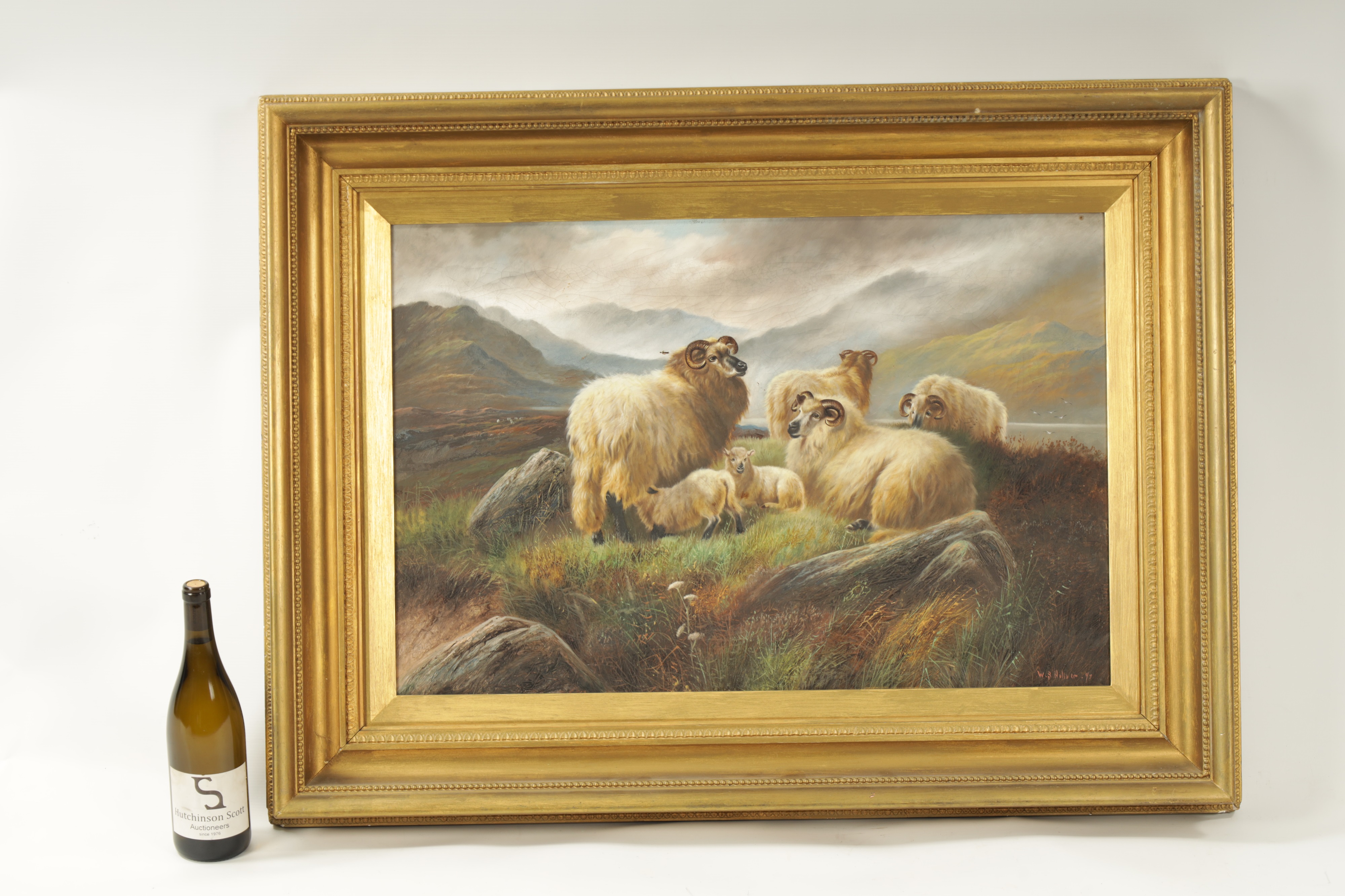 Lot 603 - WILLIAM PERRING HOLLYER. (1834-1932) OIL ON