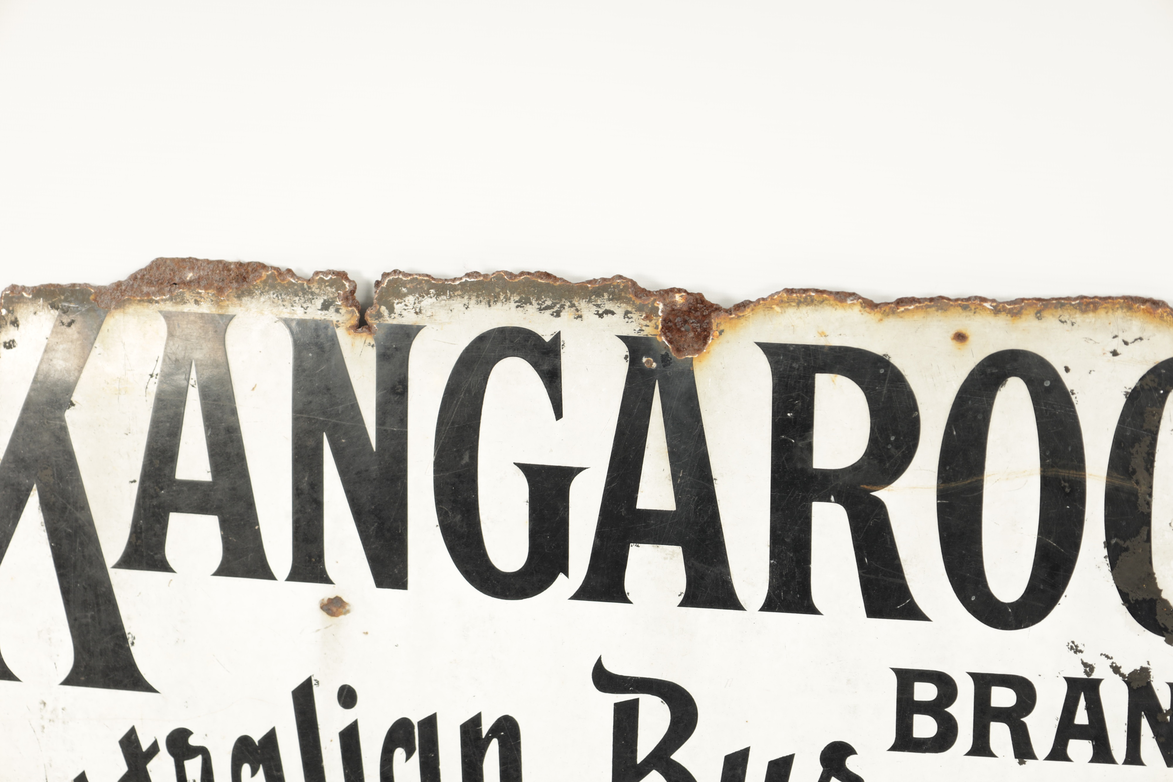 Lot 512 - A RARE VINTAGE AUSTRALIAN ENAMEL ADVERTISING