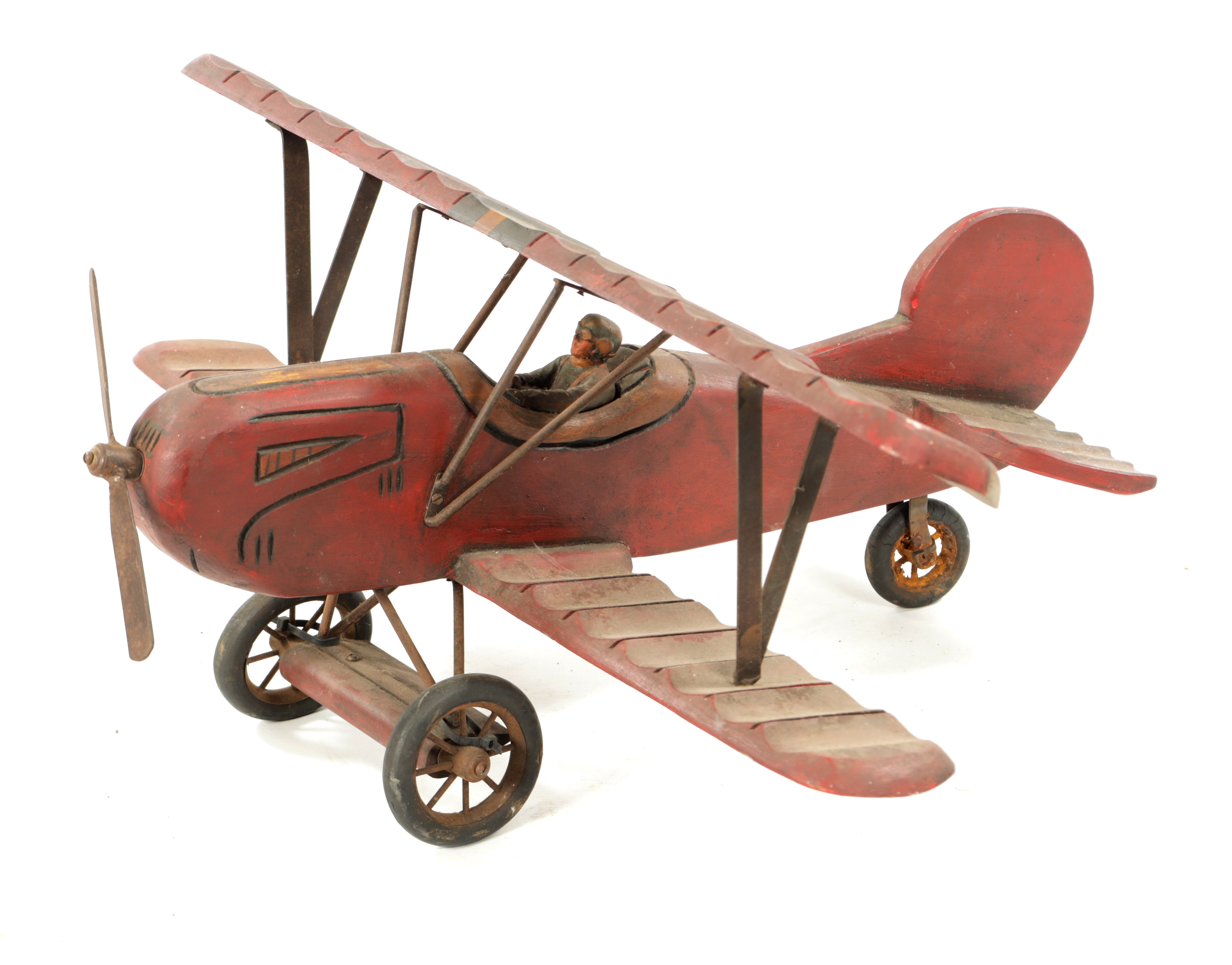 Lot 1 - A VINTAGE MODEL AEROPLANE