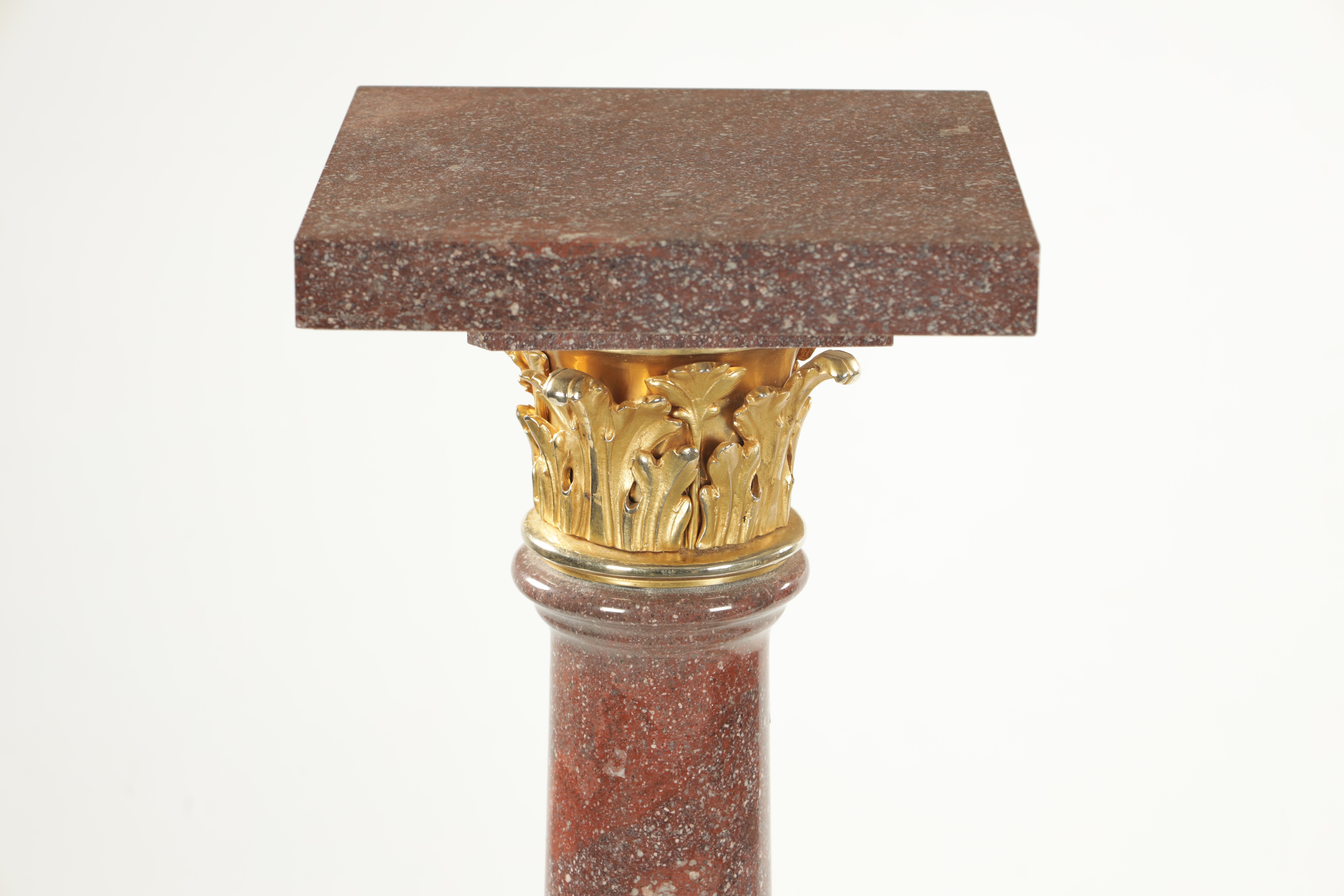 Lot 919 - A PAIR OF 20TH CENTURY PORPHYRY TYPE AND