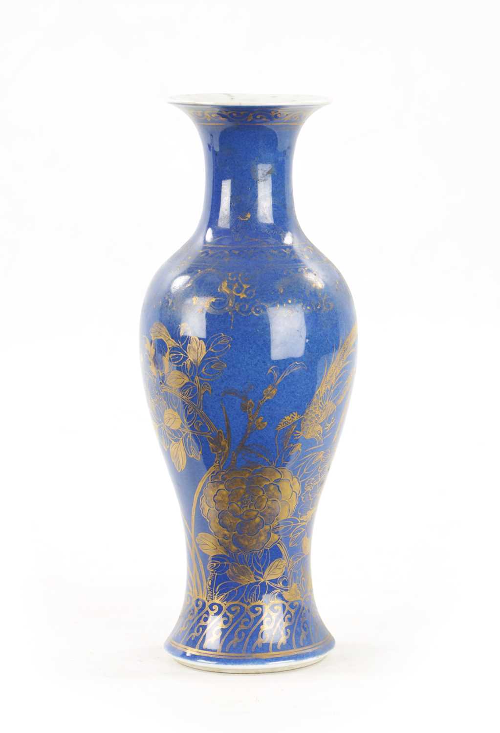 Lot 571 - AN 18TH CENTURY CHINESE POWDER BLUE VASE