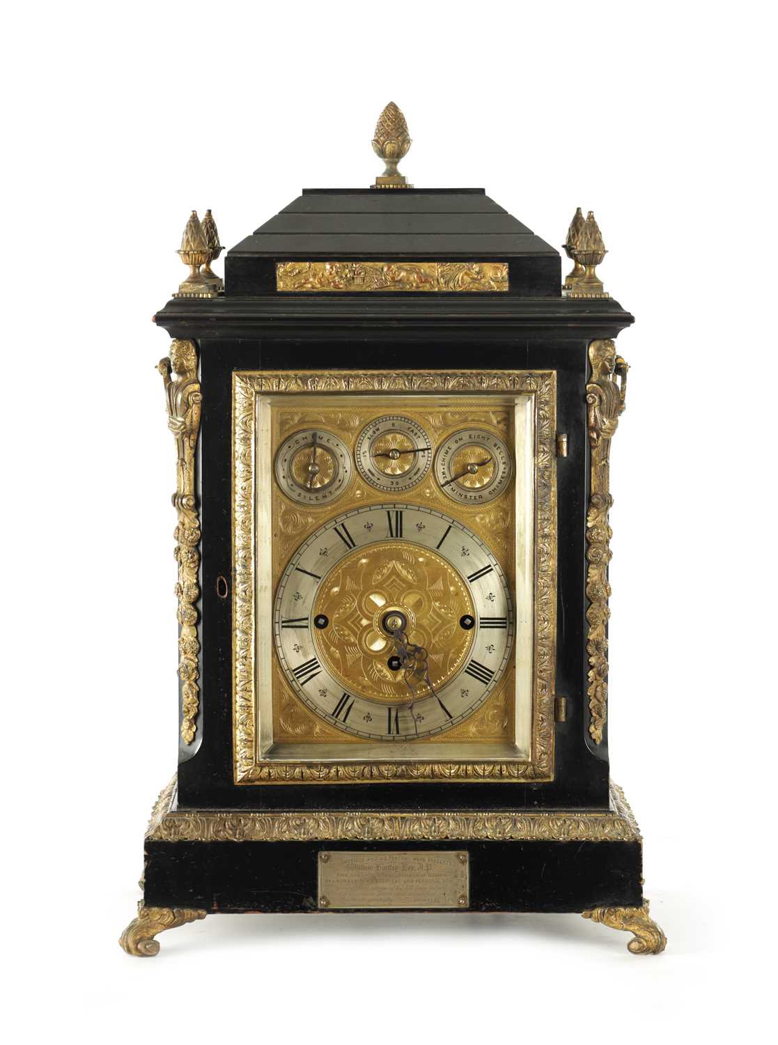 Lot 1061 - A LATE 19TH CENTURY EBONISED AND ORMOLU