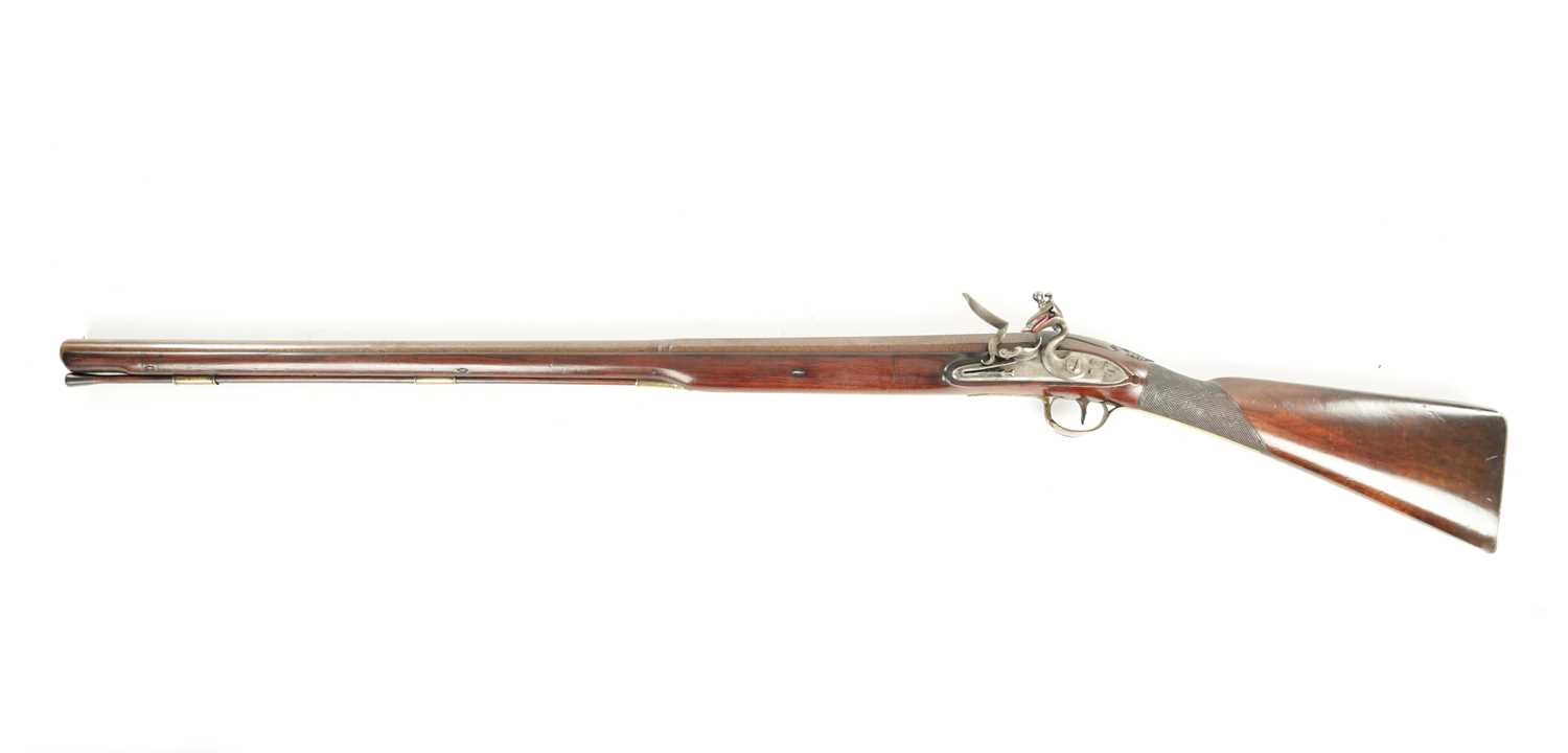 Lot 640 - A RARE LEFT-HANDED FLINTLOCK SPORTING GUN BY