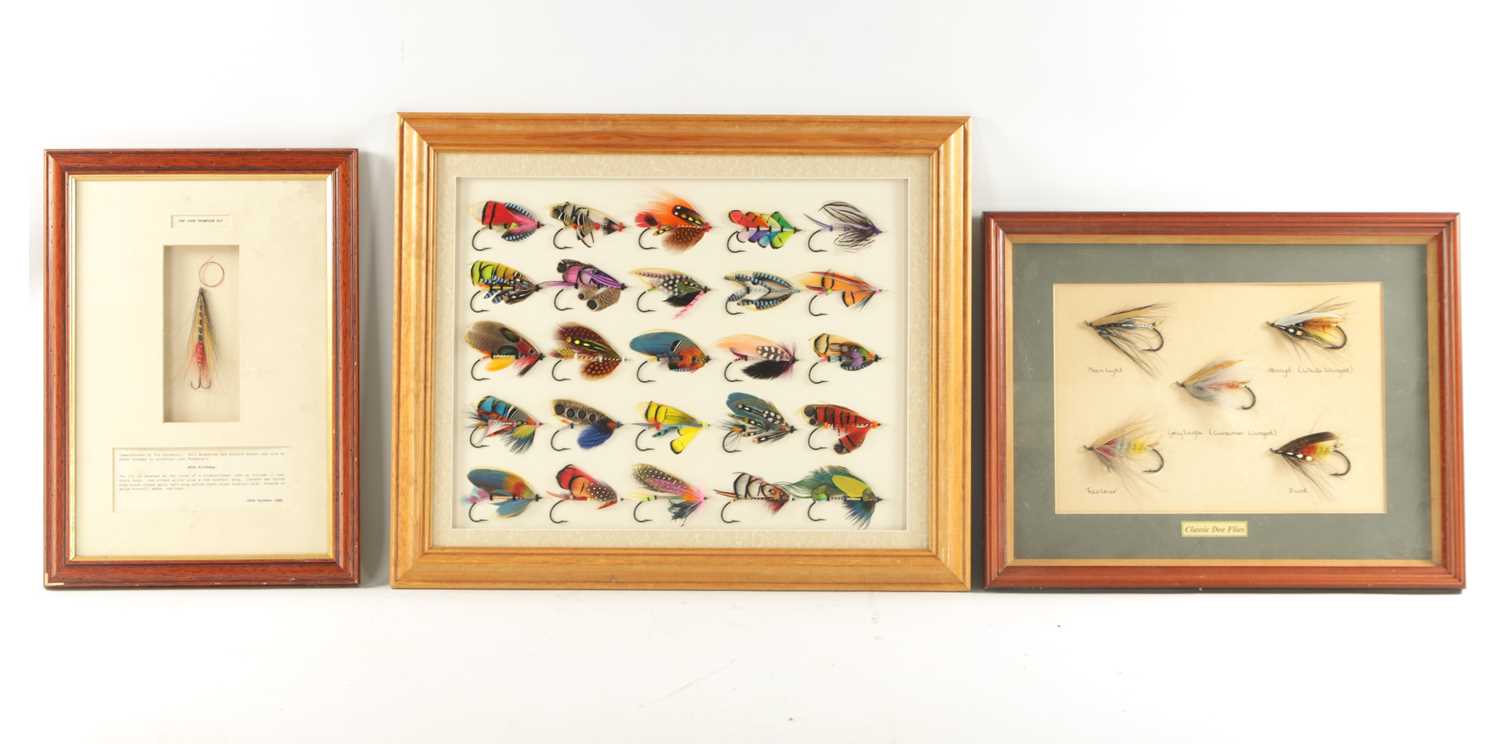 Lot 636 - THREE FRAMED WALL MOUNTED DISPLAYS OF SALMON