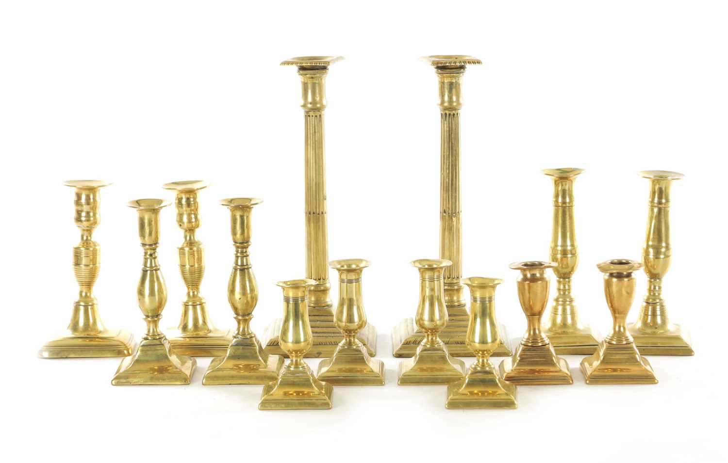 Lot 547 - A LARGE PAIR OF GEORGE III STEPPED SQUARE