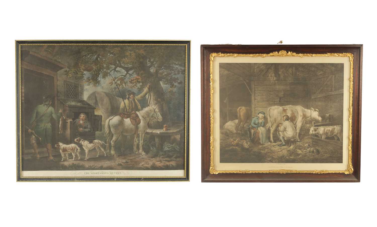 Lot 761 - A 19TH CENTURY COLOURED ENGRAVED PRINT AFTER