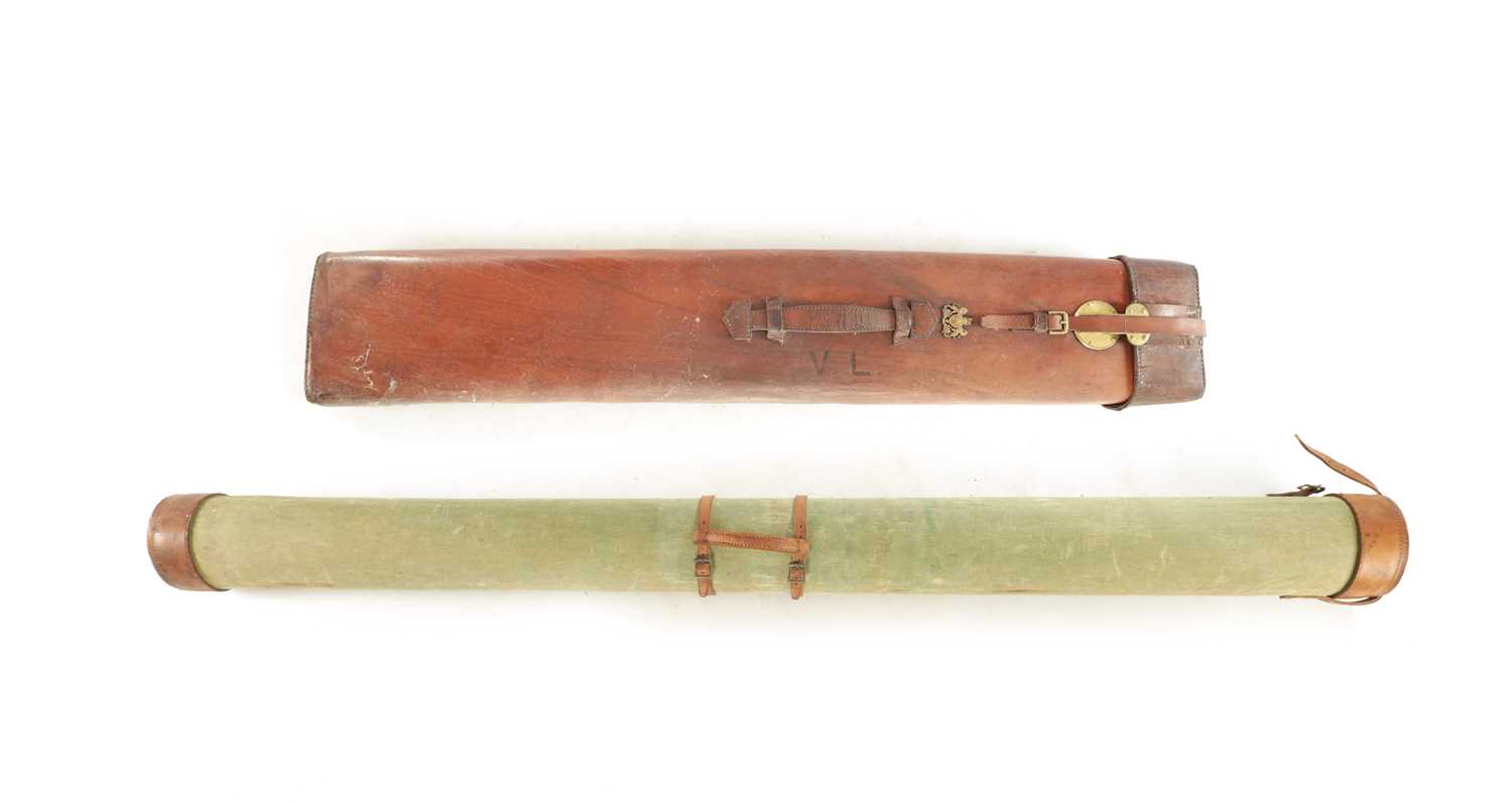 Lot 590 - TWO VINTAGE ROD CASES