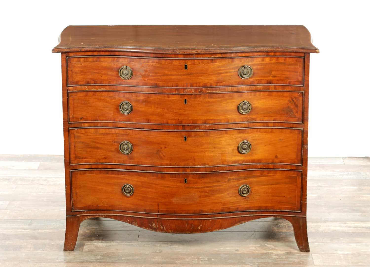 Lot 1405 - A GOOD HEPPLEWHITE DESIGN GEORGE III