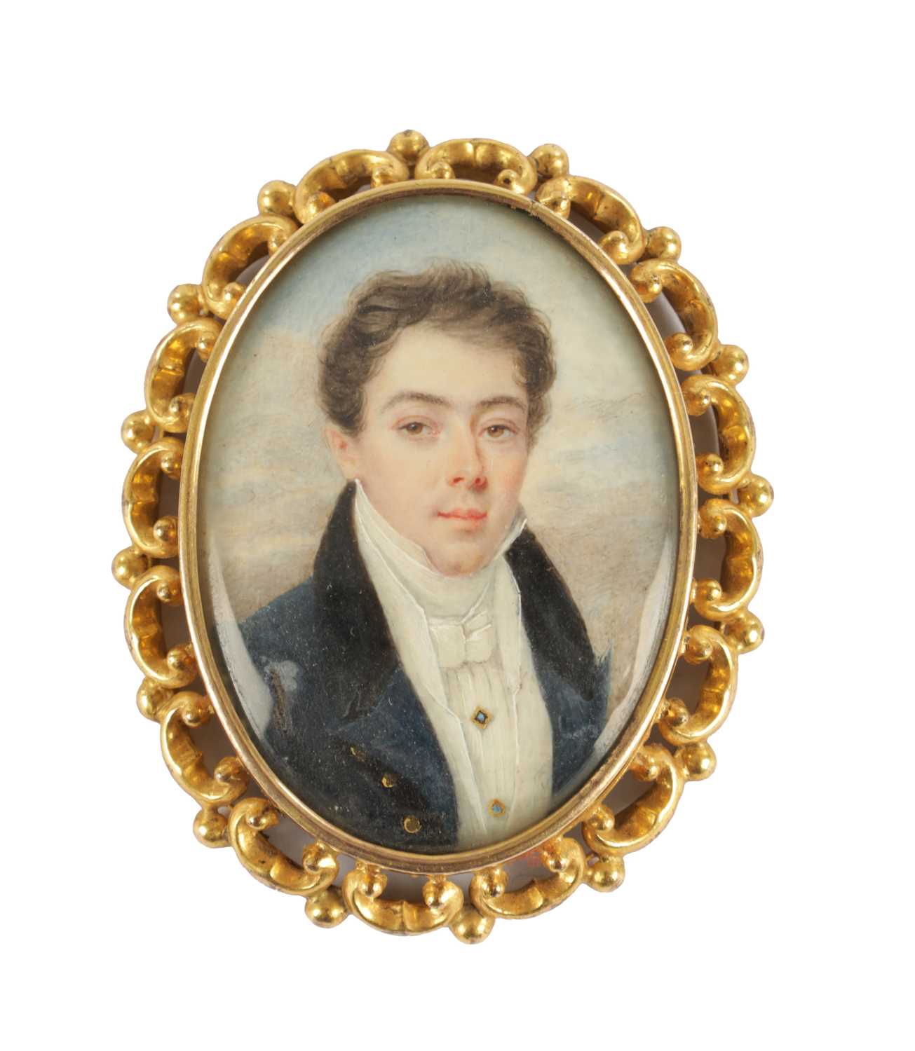 Lot 311 - A FINE GEORGE III HAND PAINTED MINIATURE