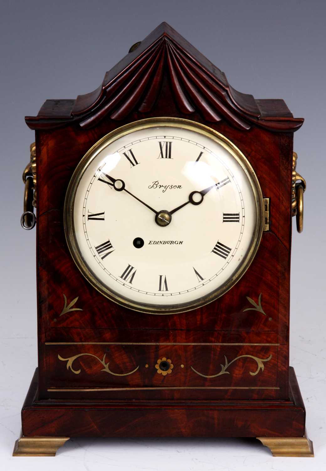 Lot 770 - BRYSON, EDINBURGH A REGENCY FLAMED MAHOGANY