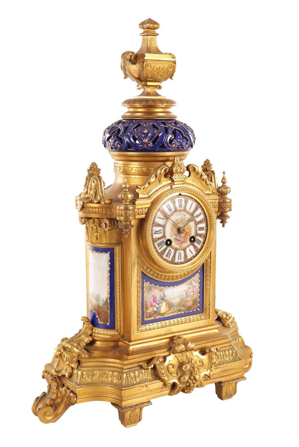 Lot 1550 - A LATE 19TH CENTURY FRENCH JEWELLED SEVRES
