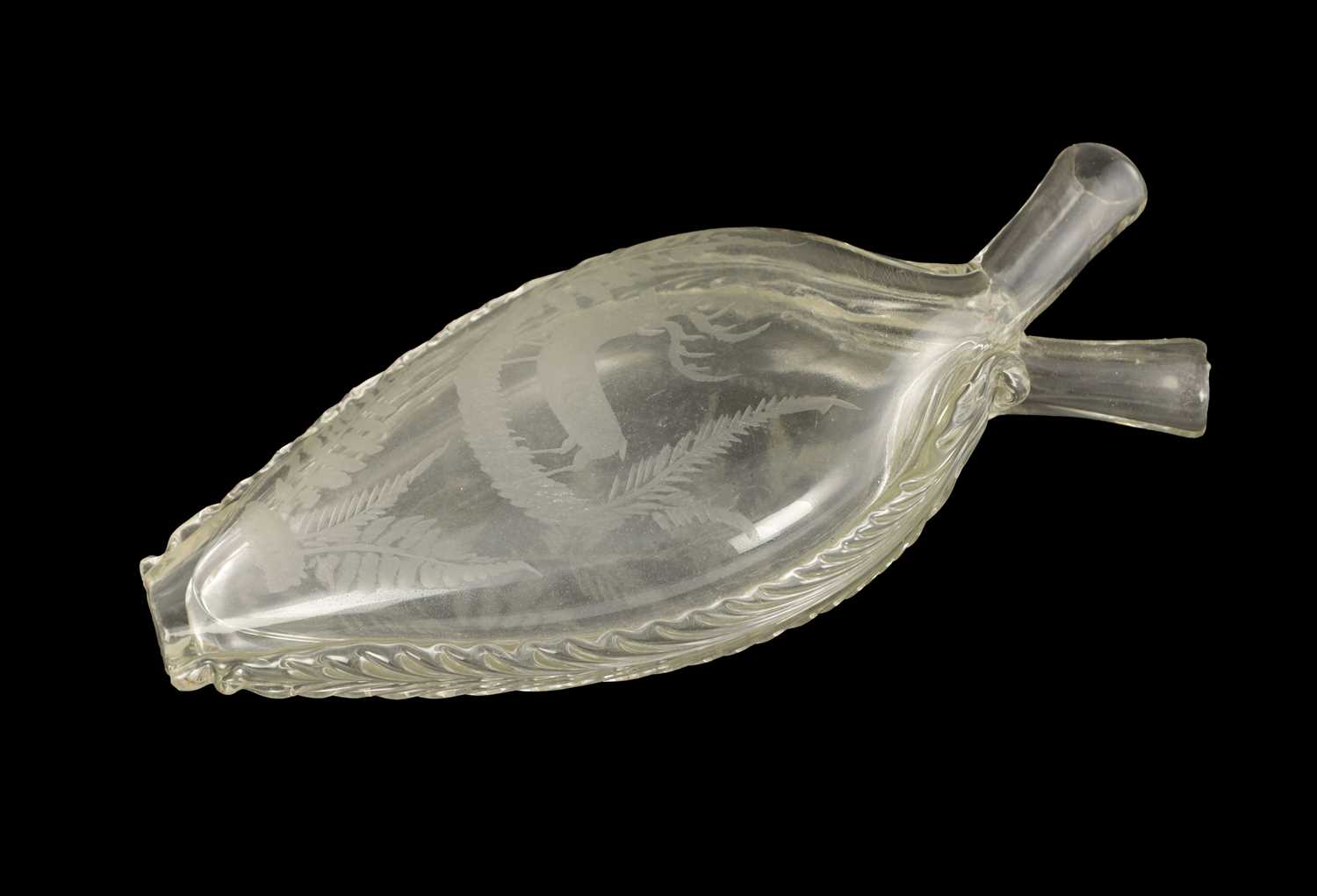 Lot 23 - A 19TH CENTURY BOHEMIAN DOUBLE SIDED CLEAR