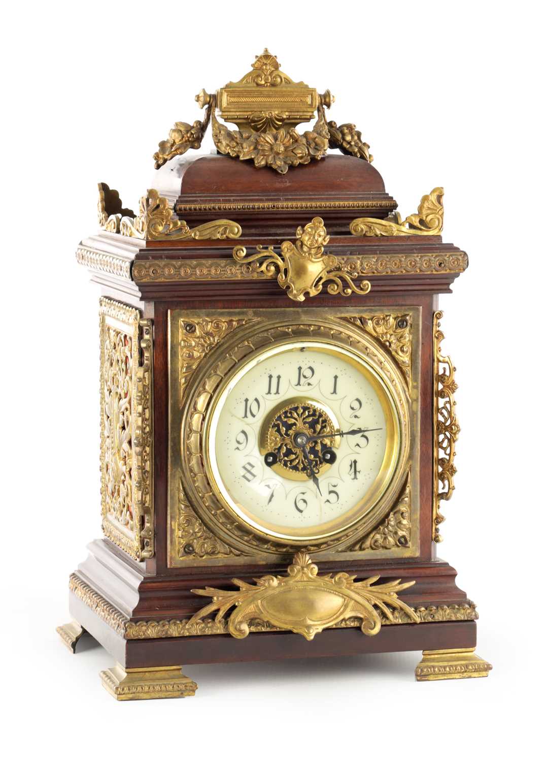 Lot 1689 - A LATE 19TH CENTURY ORMOLU MOUNTED MAHOGANY