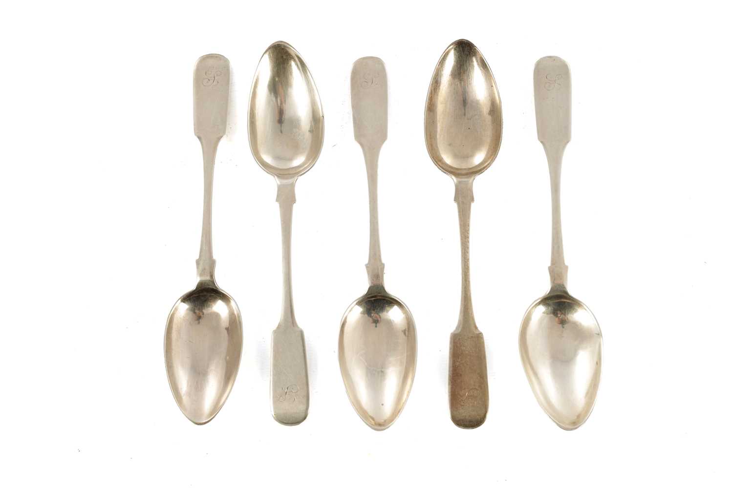 Lot 309 - A SET OF FIVE PROVINCIAL SCOTTISH SILVER