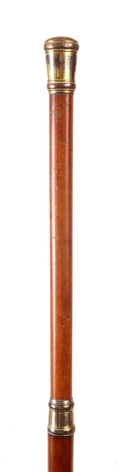 Lot 237 - AN EARLY 19TH CENTURY MALACCA DANDY CANE
