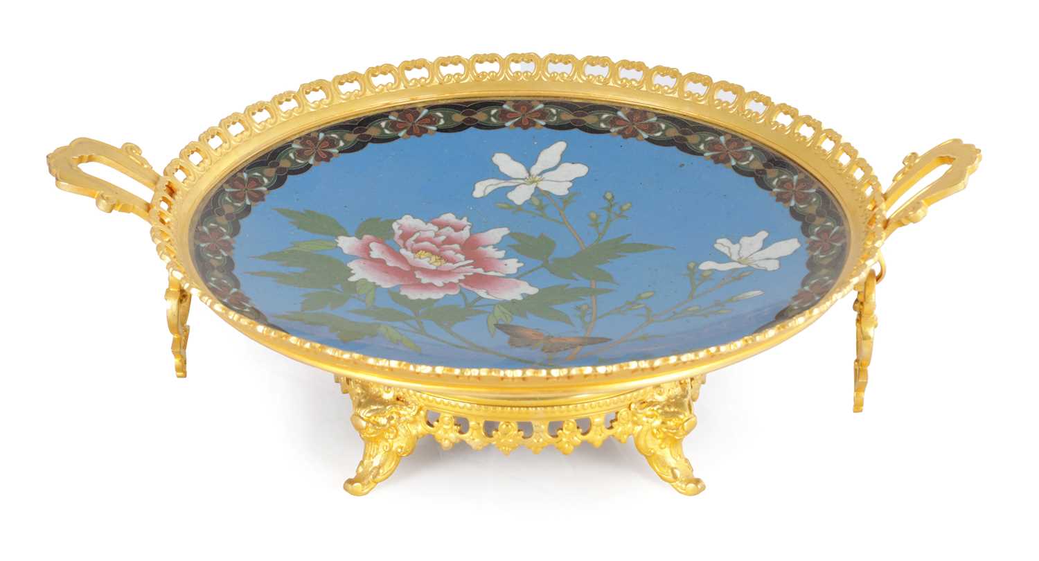 Lot 454 - A 19TH CENTURY JAPANESE ORMOLU MOUNTED