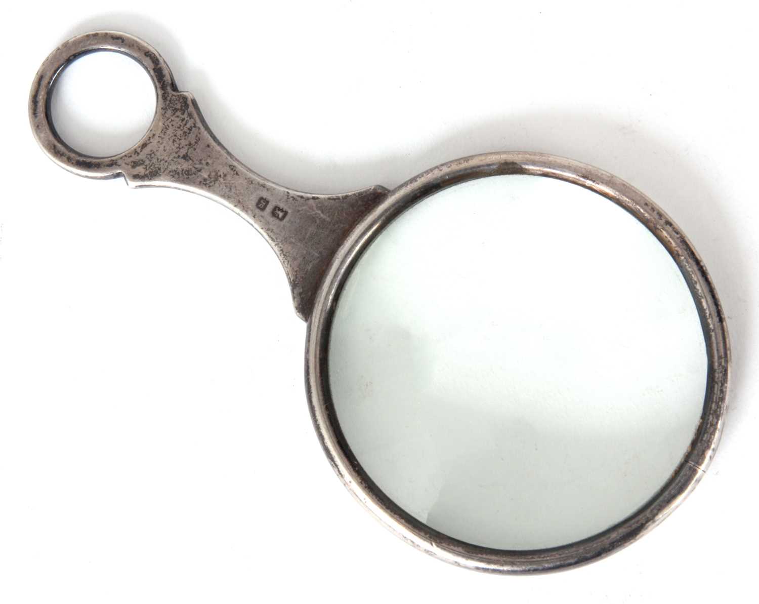 Lot 317 - AN EARLY 20th CENTURY SILVER MAGNIFYING