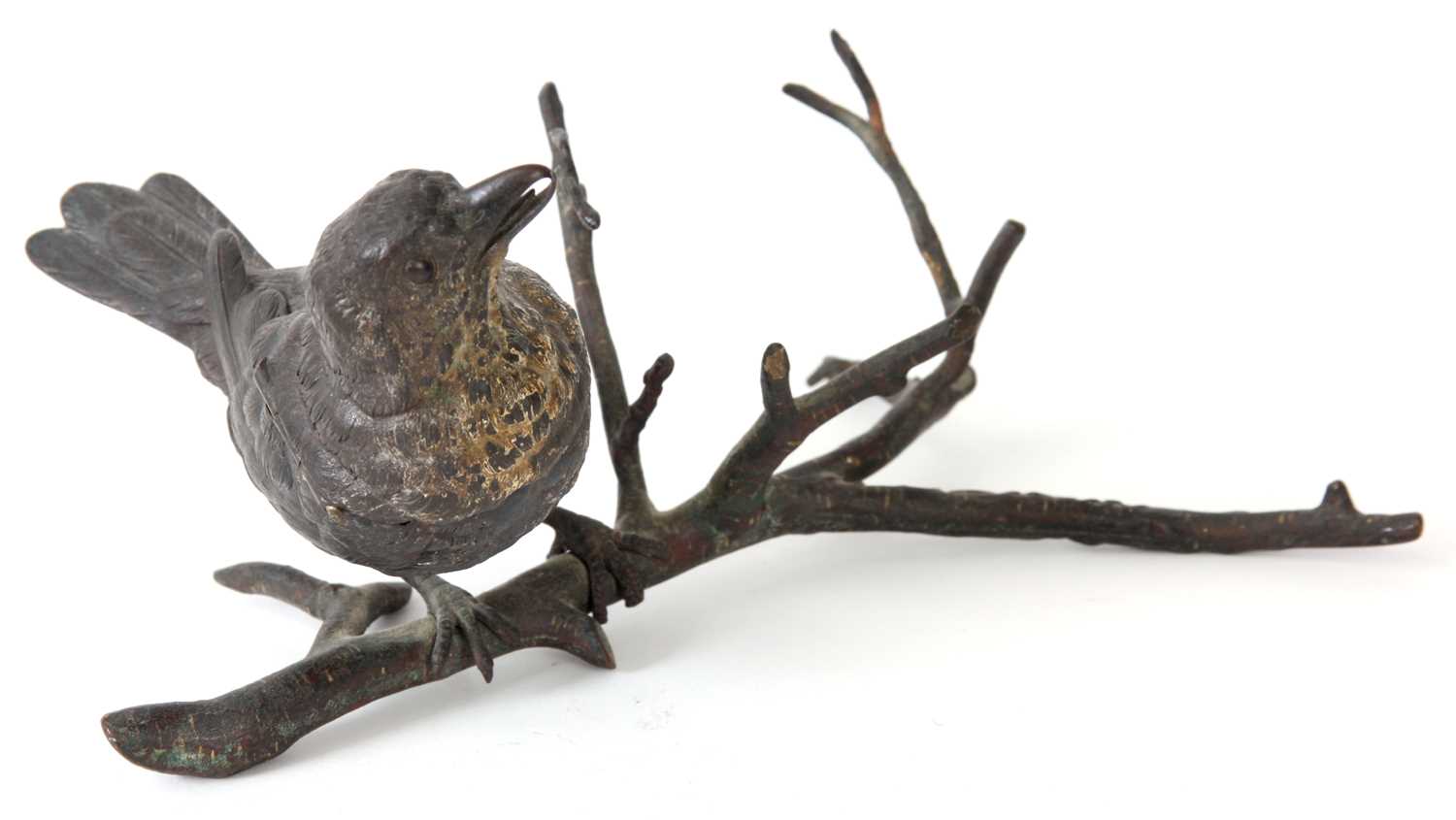 Lot 424 - A 19TH CENTURY BERGMAN COLD PAINTED BRONZE