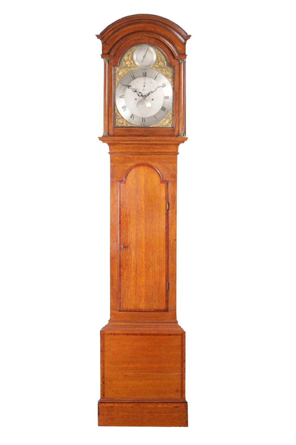 Lot 1012 - COMBER, LEWES. A GEORGE III OAK EIGHT-DAY
