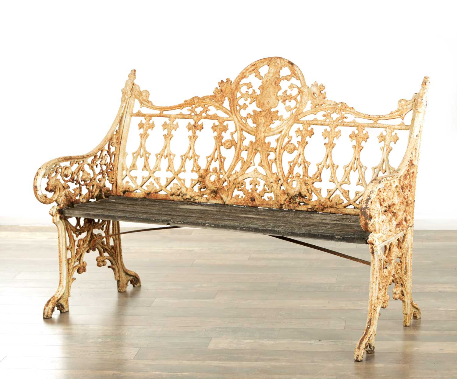 Lot 1154 - A 19TH CENTURY GOTHIC COALBROOKDALE STYLE