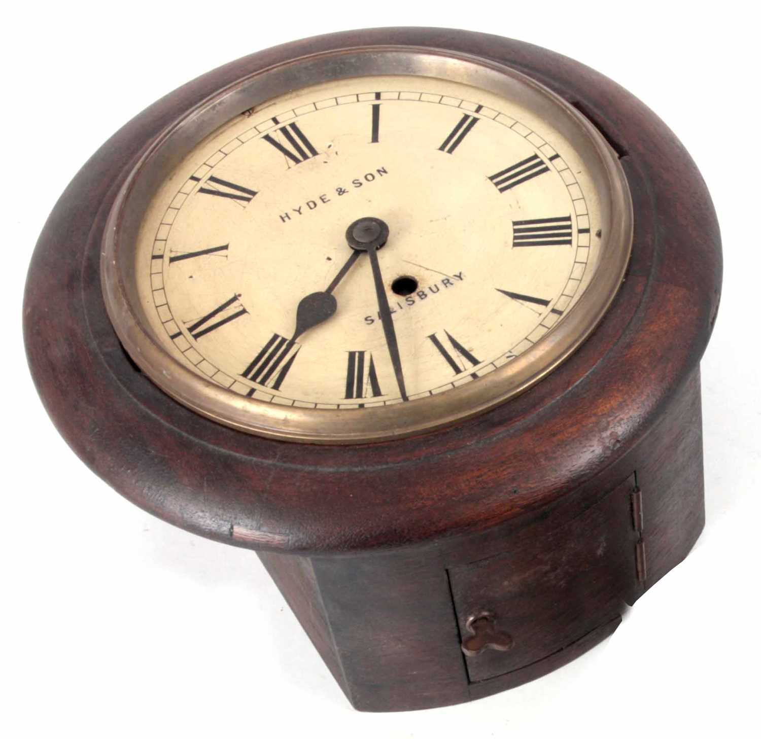 Lot 182 - A LATE 19th CENTURY 8" DIAL WALL CLOCK