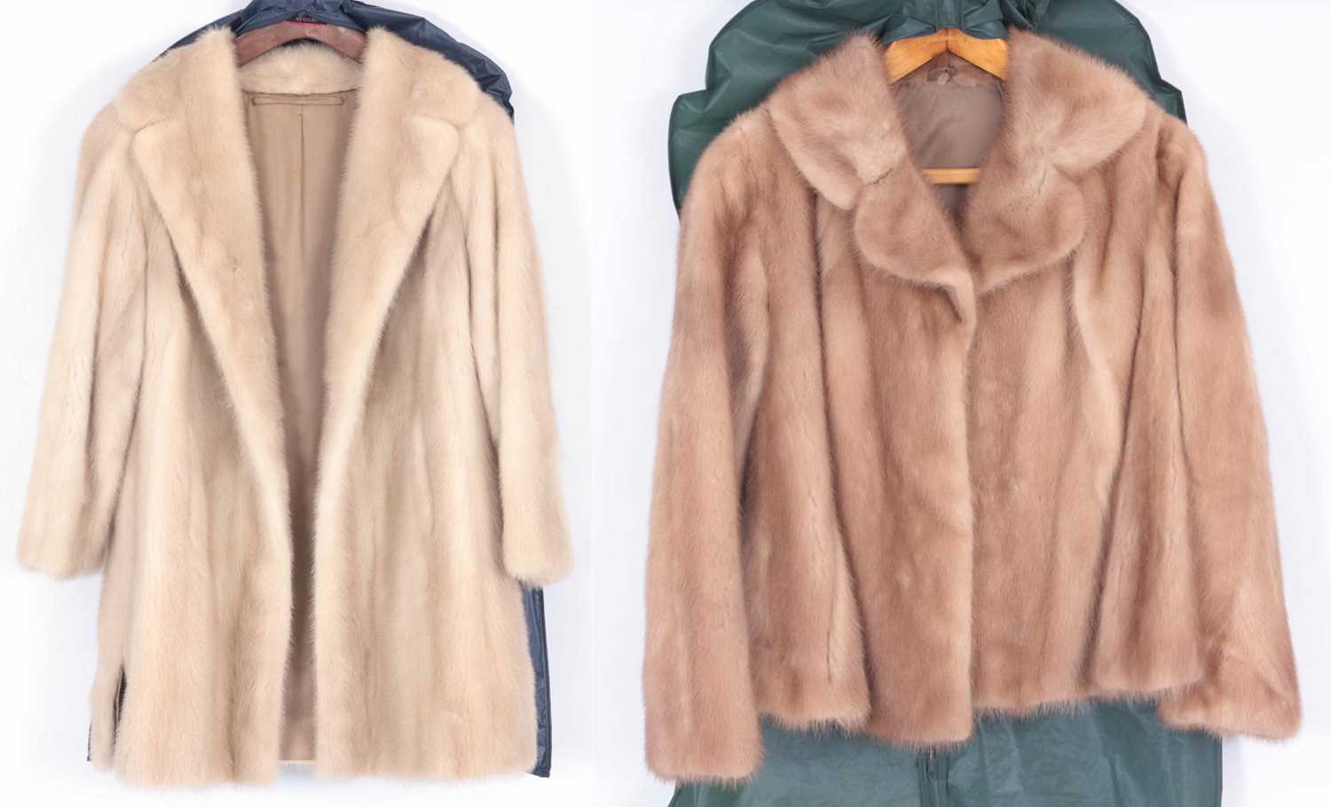 Lot 704 - TWO VINTAGE FUR JACKETS ONE BY J MALLINSON.
