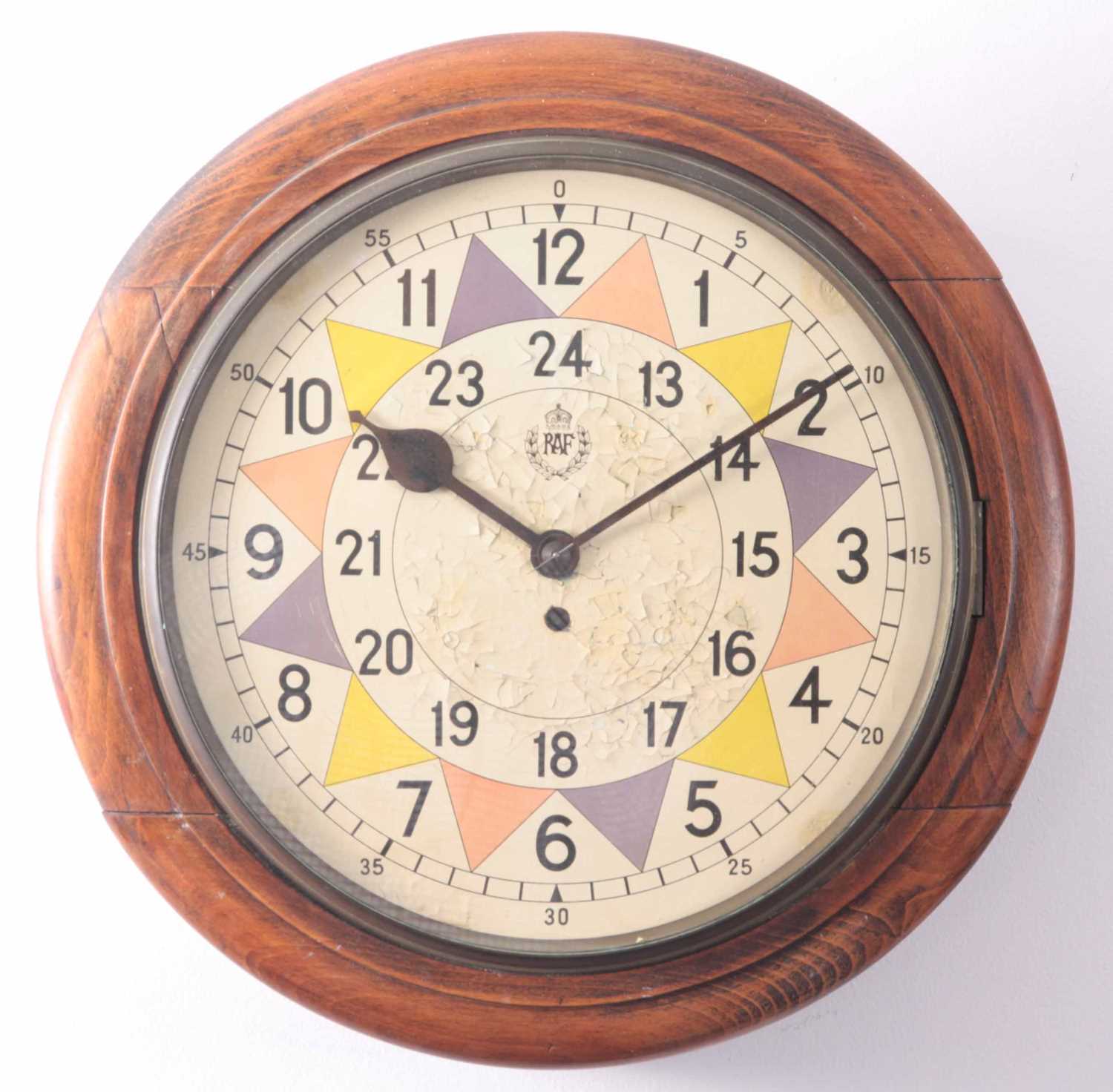 Lot 788 - A RARE RAF OPERATIONS ROOM SECTOR CLOCK the