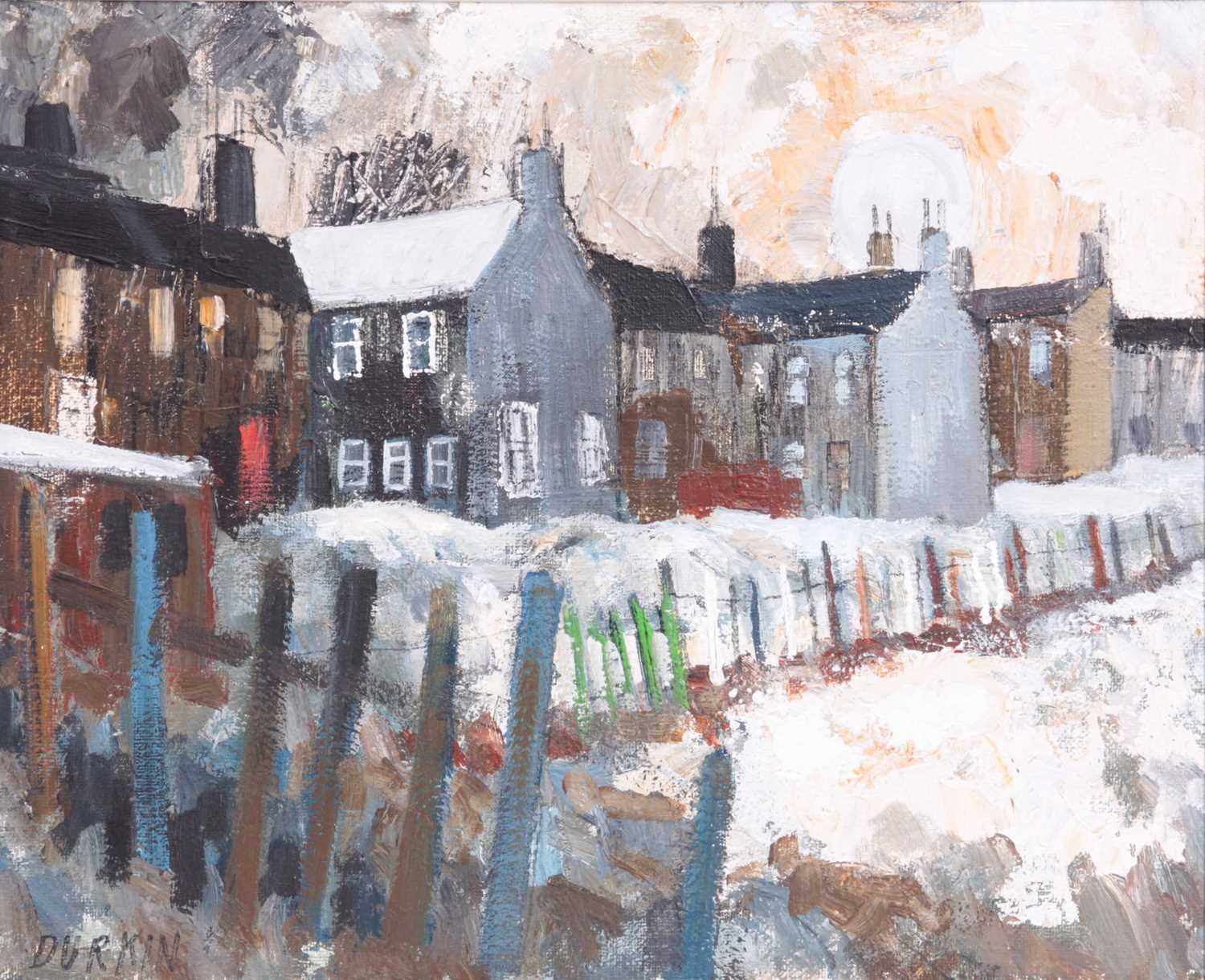 Lot 421 - TOM DURKIN, 1928-1990. OIL ON CANVAS. A