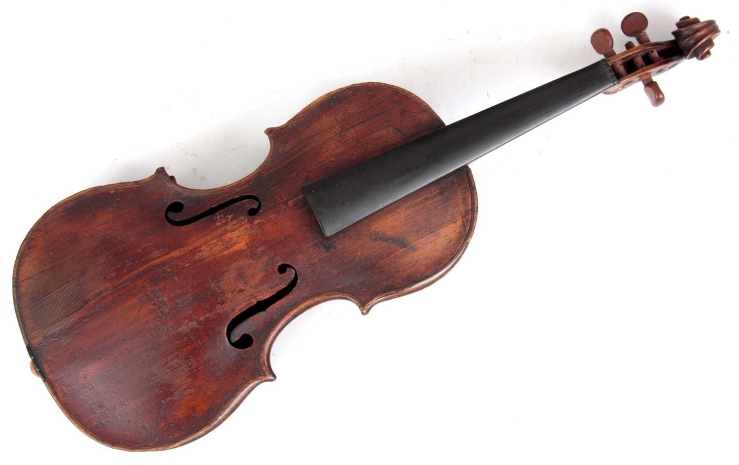 Lot 577 - AN INTERESTING EARLY VIOLIN with grafted