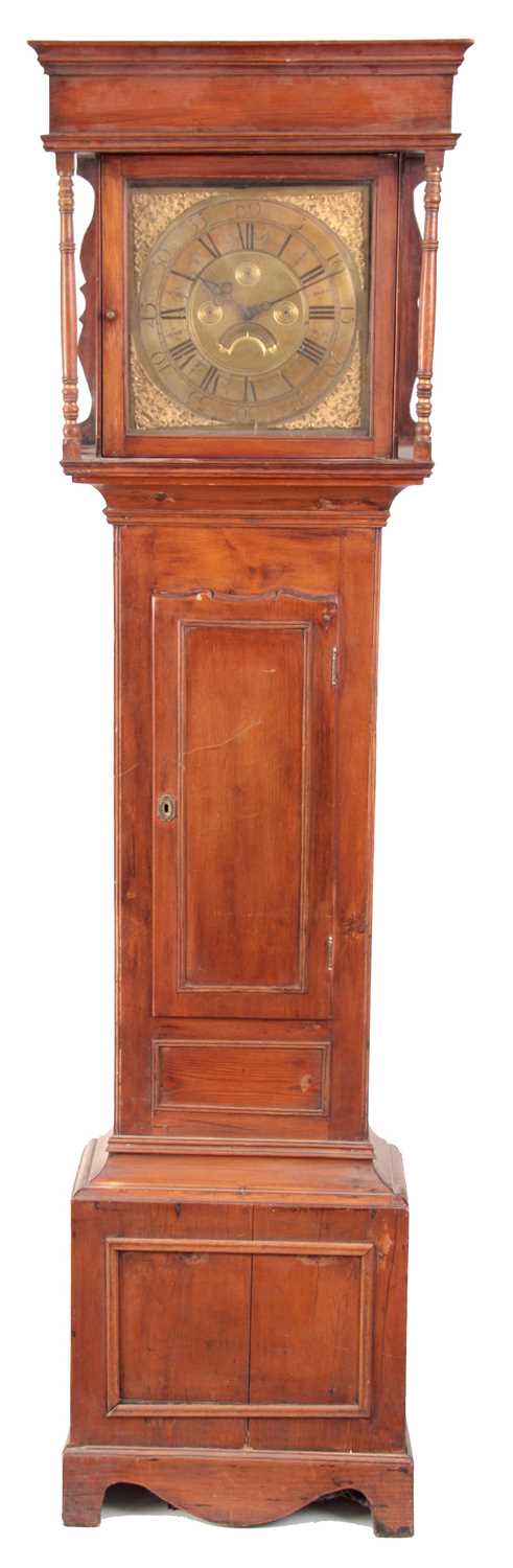 Lot 805 - A MID 18TH CENTURY 30 HOUR LONGCASE CLOCK