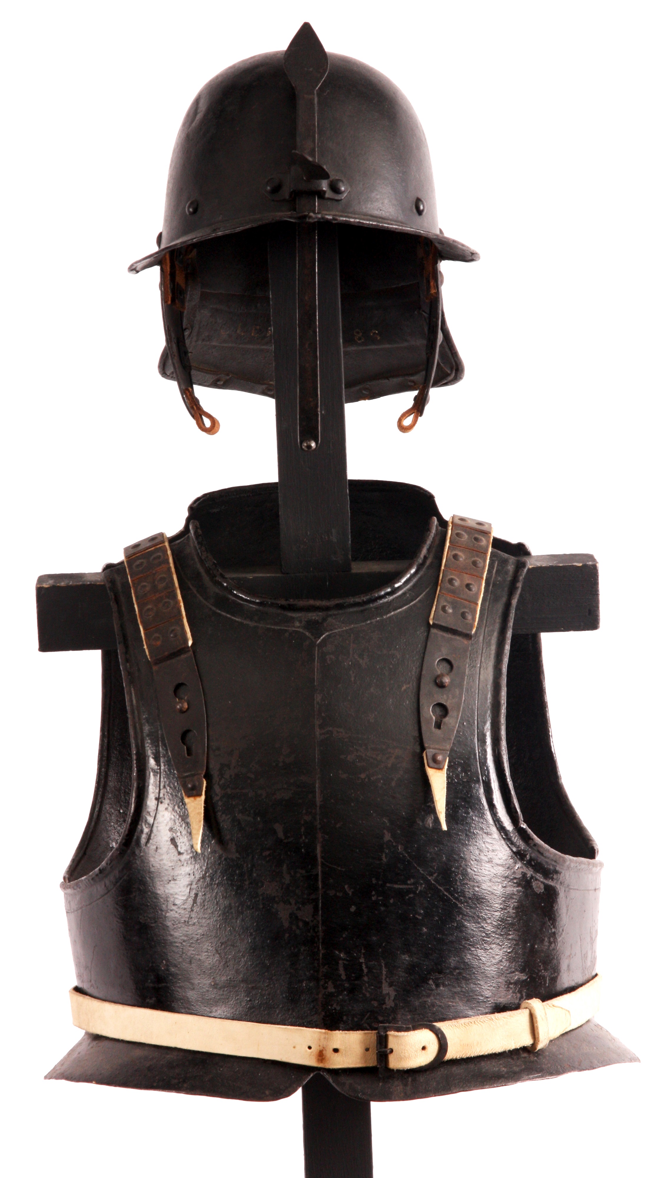 Lot 552 - A 17th Century CROMWELLIAN HARQUEBUS SUIT OF