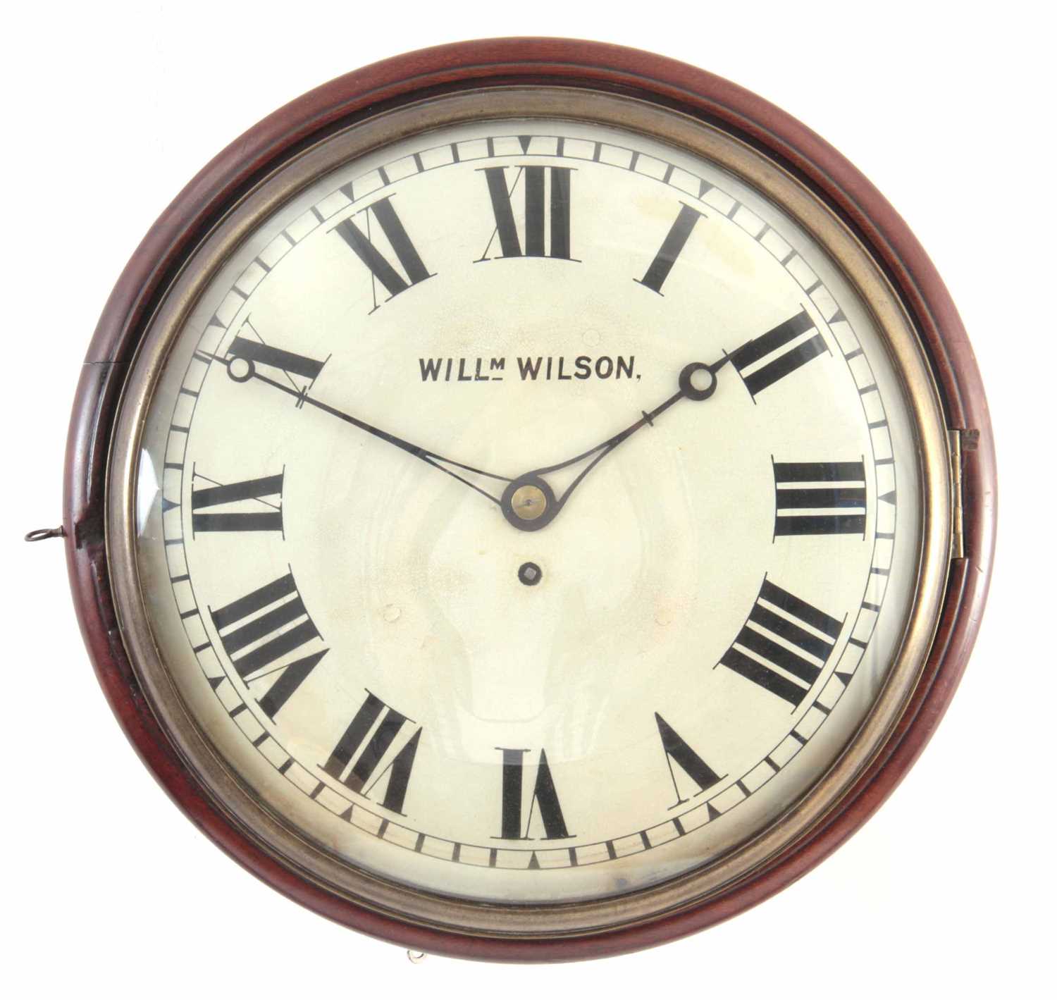 Lot 532 - WILLIAM WILSON. A LATE REGENCY CONVEX DIAL