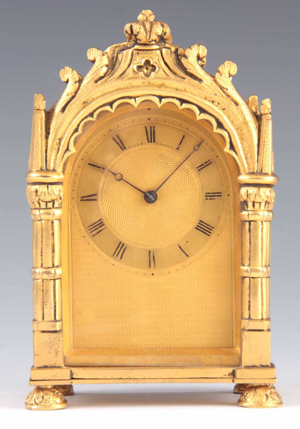 Lot 438 - VINER, LONDON. A LATE REGENCY GILT BRONZE