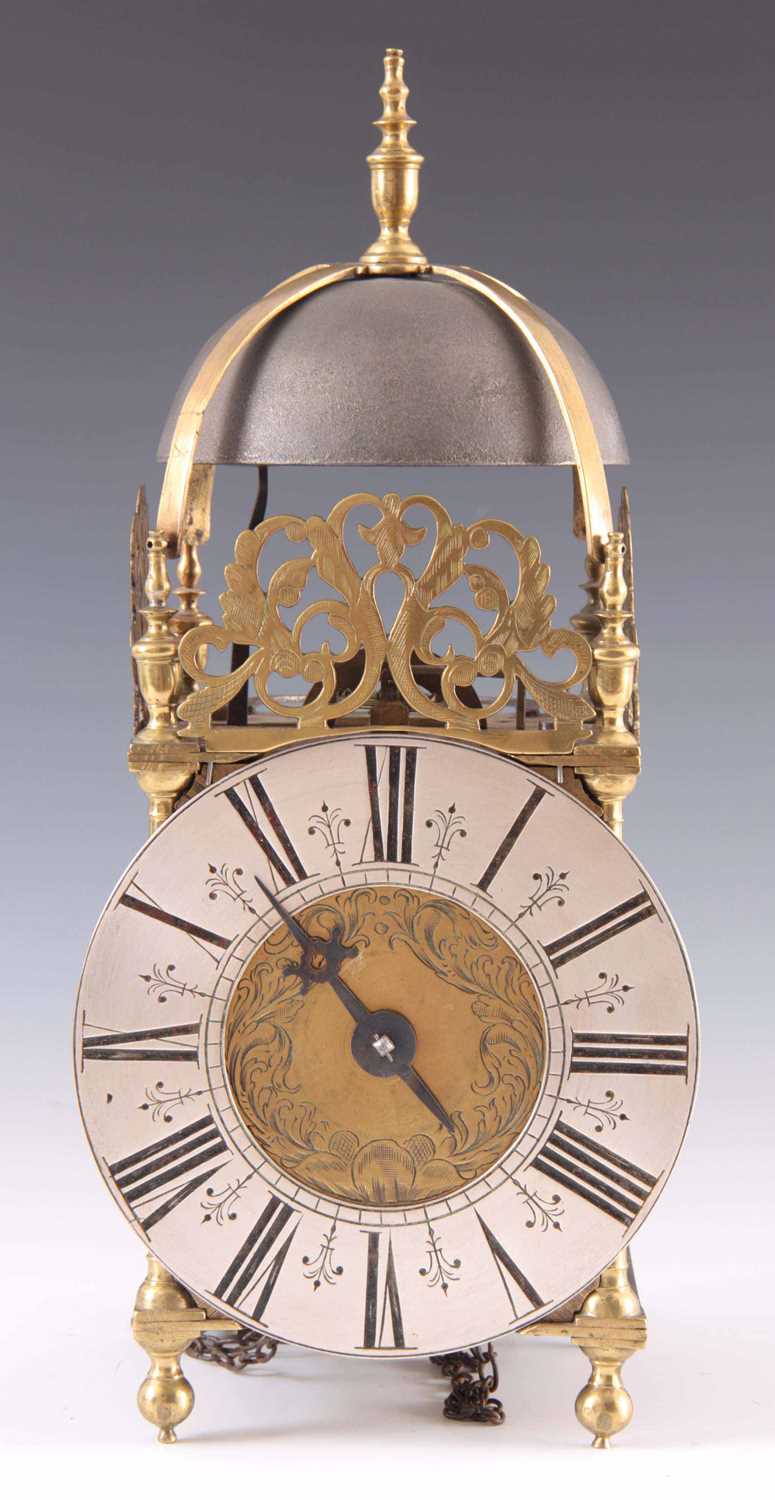 Lot 549 - A LATE 17TH CENTURY ENGLISH LANTERN CLOCK of
