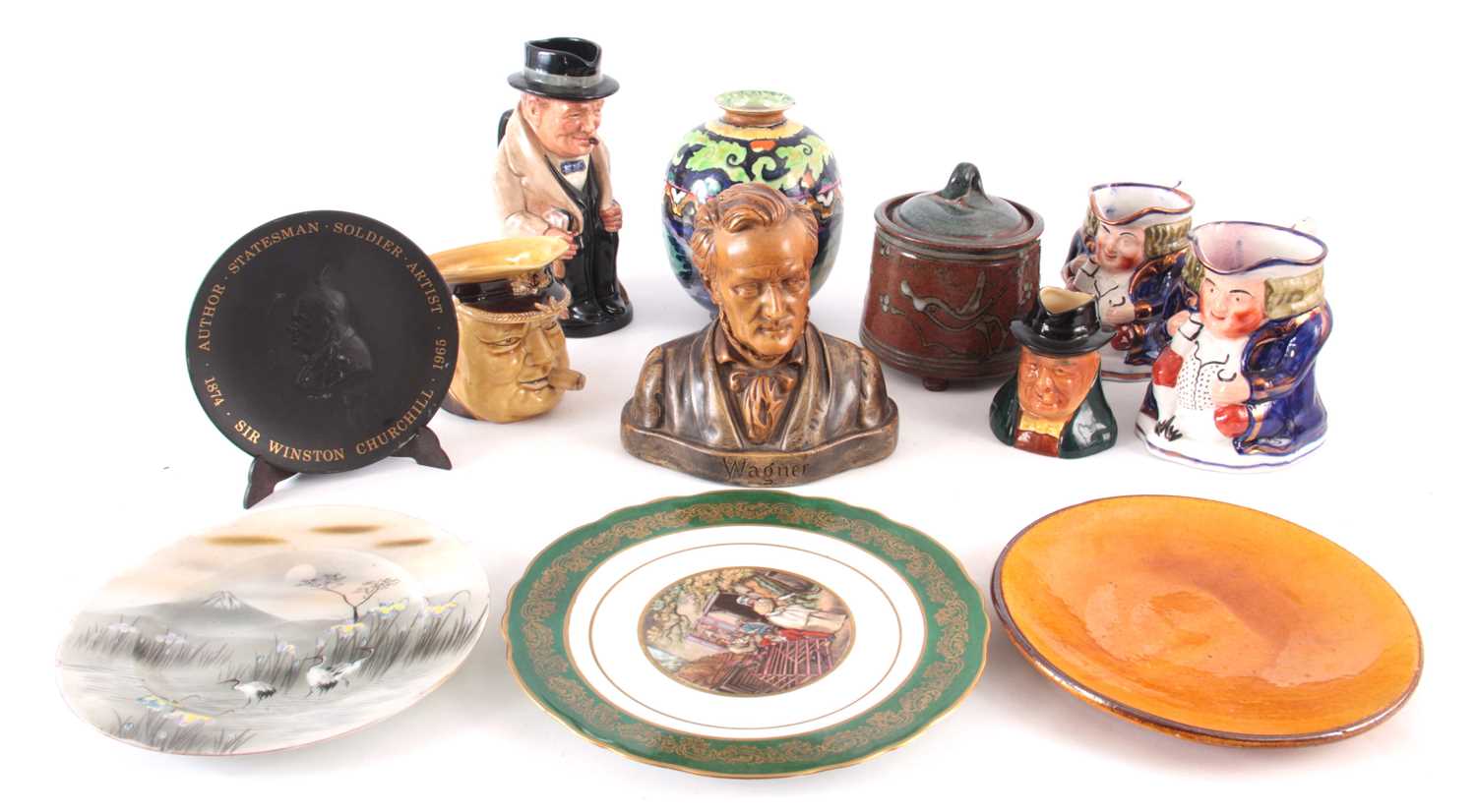 Lot 119 - A SELECTION OF POTTERY, including winston
